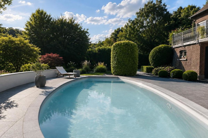 Charming Apartment With Pool And Panoramic View - Aubel