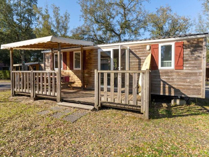 Mobil Home Pour 7 Pers Avec Terrasse à Soustons - Api-1-52-418 - Seignosse