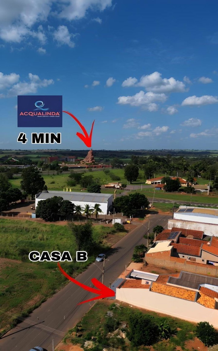 Casa Aconchegante B , 4 Minutos Do Thermas - Andradina