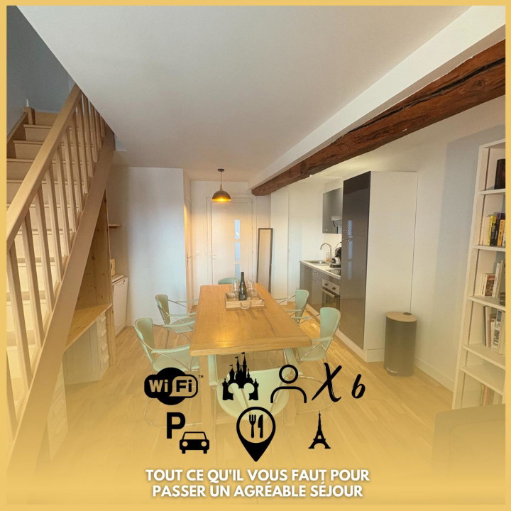 Le 7 - Appartement Cosy - Disney 20 Min - Meaux