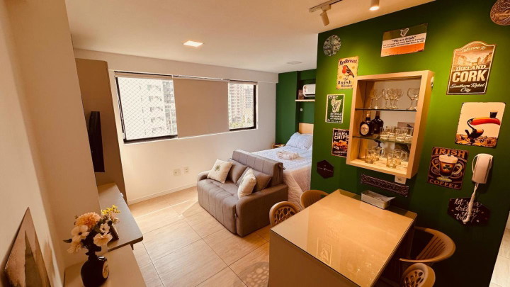 Novo E Moderno Flat Apenas 300m Da Praia De Boa Viagem, Com A Cara Da Irlanda - Recife