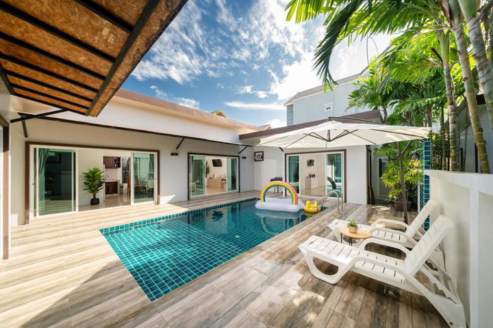 山屿Villaa三卧私人花园泳池别墅 步行餐厅 咖啡厅 超市 - Phuket