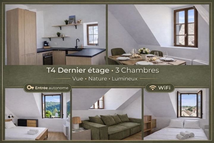 T4 Dernier éTage 3 Chambres Vue Nature Lumineux - Marvejols