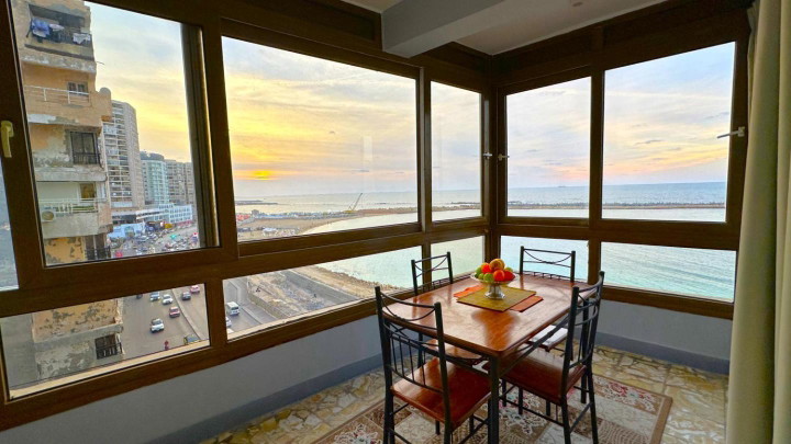 No Ac - Vintage Modernized Sea View Apartment - بدون مكيف - Egypt