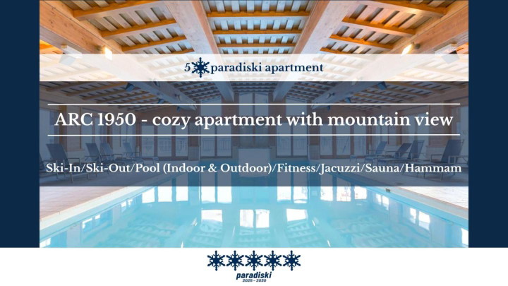 Arc 1950 - Cozy Apartment With Mountain View - Arc 2000