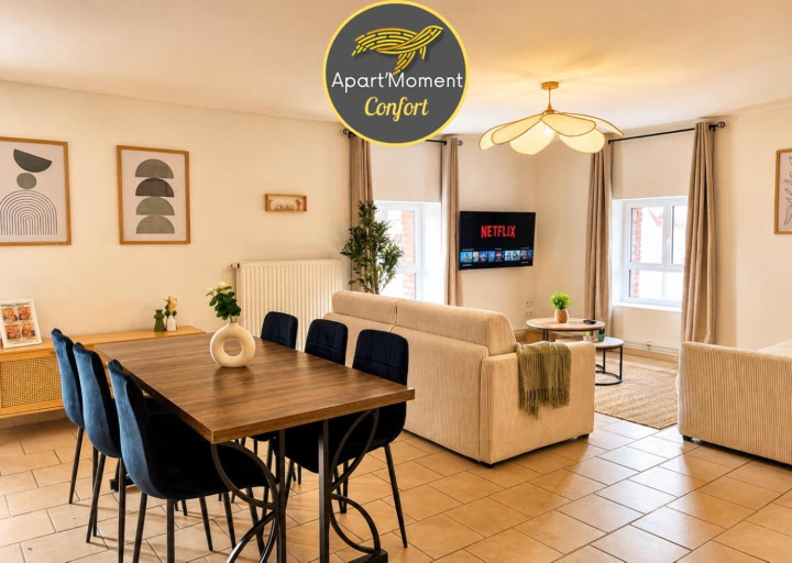 Appartement 2 Chambres - Parking Privé Sécurisé - Aire-sur-la-Lys