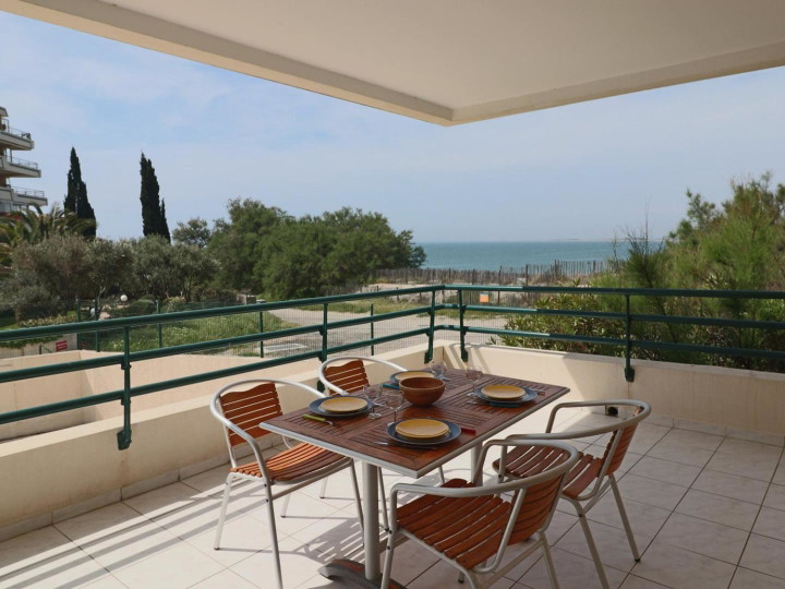 Spacieux 60m² Classé 3 éToiles, Terrasse Vue Mer, Proche Plage - Fr-1-472a-136 - Sète
