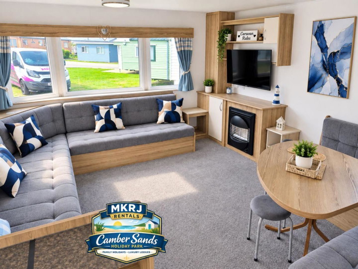 Mkrj Camber Sands Caravan - Sleeps 8, Private Parking, Dog Friendly, Wifi - Camber Sands