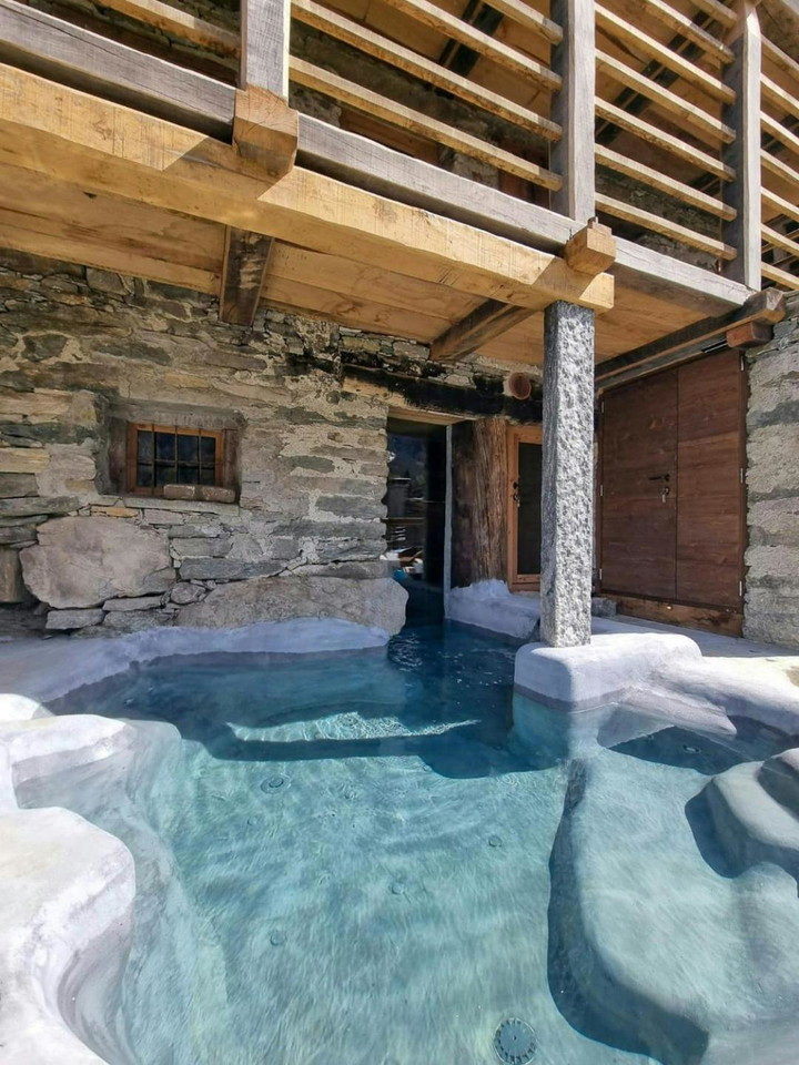 Walser Cabin With Rock Spa And Monte Rosa Views - Alagna Valsesia