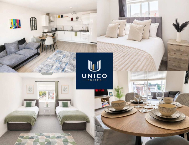 Stylish Two Bedroom Bedford Apartment - Hospital Station & Secure Parking - Bedford