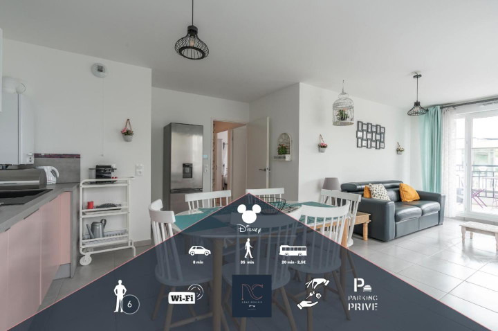 *Disneyland-paris* 6pers, Netflix, Wi-fi, Parking - Montévrain