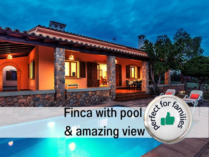Finca Feliz Mit Meerblick, Pool, W-lan & Parkplatz - Balearic Islands