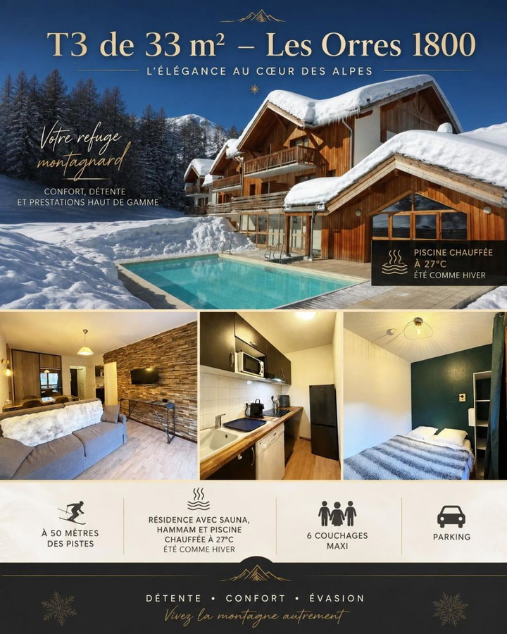 Le Refuge De La Combe D'or, Fully South Facing Swimming Pool Spa - Embrun