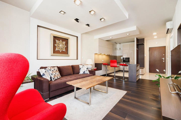Crimson & Beige Chic - Ac, Parking - Old Town - Cracovia
