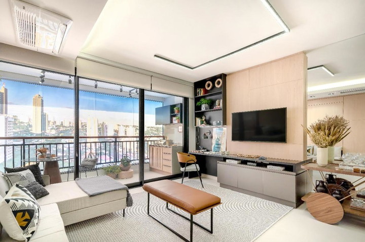 Flat De Luxo Decorado, Com Lava Louças - Campo Grande