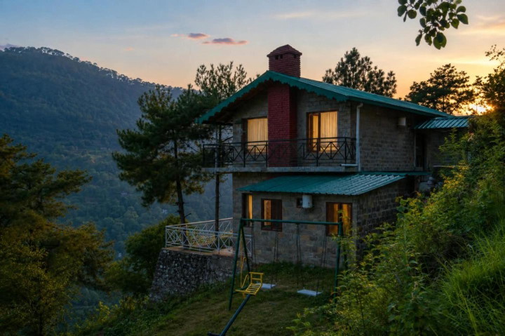 Bhimtal Lake View 3bhk W Pool Gargi Cottages - Nainital
