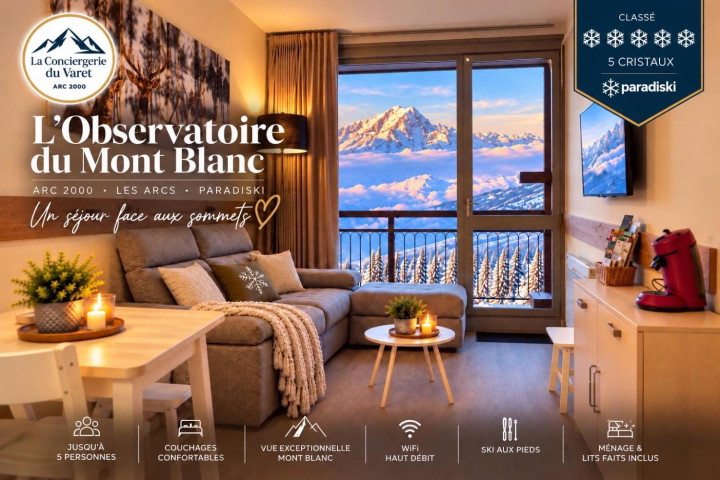 L'observatoire Du Montblanc - Ménage Et Lits Faits Inclus - Ski In-out - Wifi - Arc 2000 - Laconciergerie Du Varet - Sainte-Foy-Tarentaise