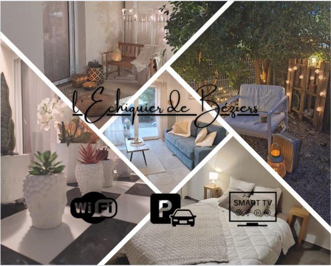 L'échiquier De Béziers - T2 Déco Soigné - Belle Terrasse -Parking - Wifi - Béziers