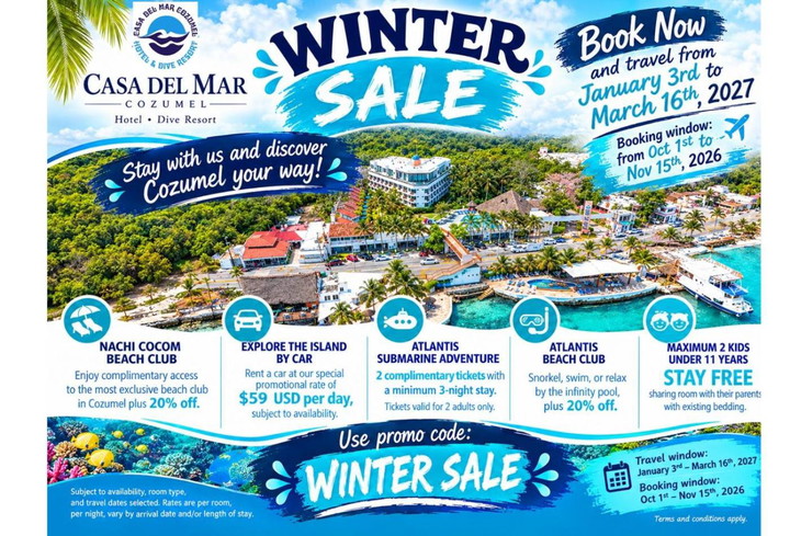 Casa Del Mar Cozumel Hotel & Dive Resort With Free Access To An Exclusive Beach Club - Cozumel