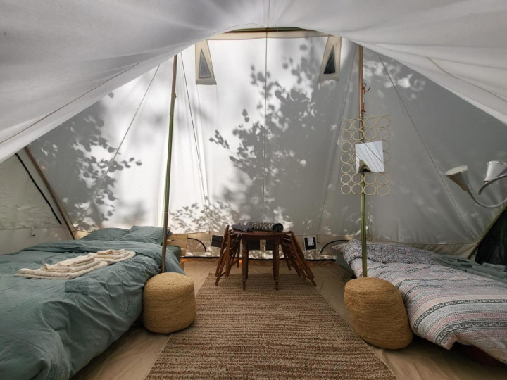 Safari Tent Deluxe - La Bohème - On Campsite In Saint Robert, Camping Florecer - France