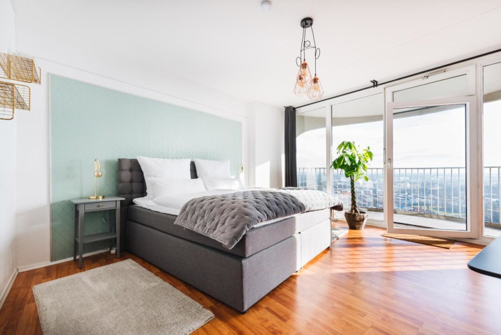 Great City View I 26 Floor I Netflix And Boxspringbed - Augsbourg