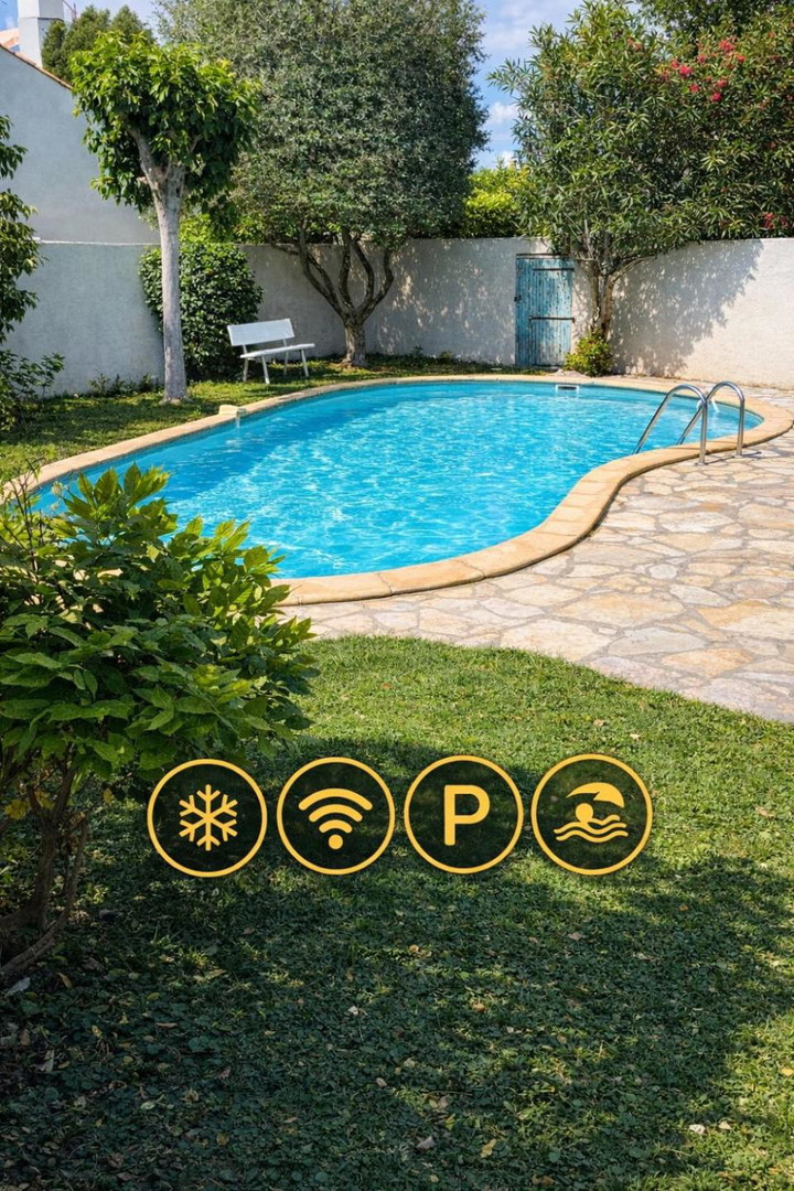 Villa Piscine Clim Wifi Calme - La Grande-Motte