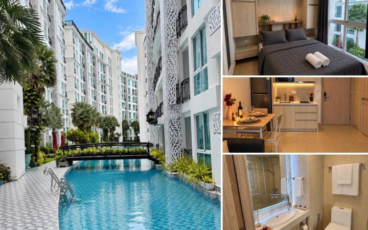 Stylish Stay Pool, Gym & Sauna Near Walking St - Pattaya