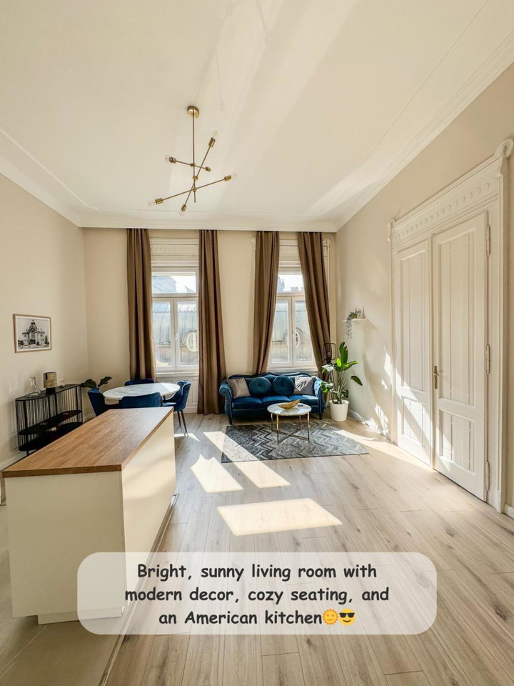 Luxury Parisian Designed 3-bedroom Gem In Heart Of Budapest - Budapeszt