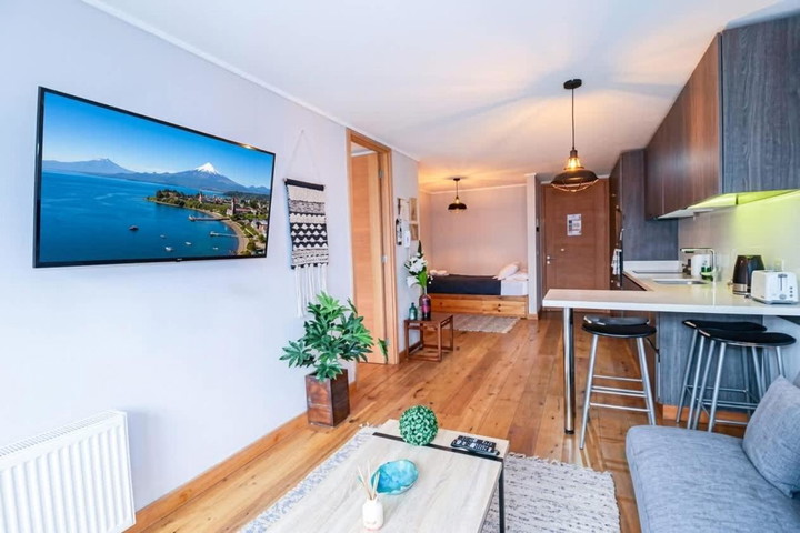 Hom I Depto 1d1b, Wifi, Estacionamiento, Piscina Temperada, Calefacción Central - Puerto Varas