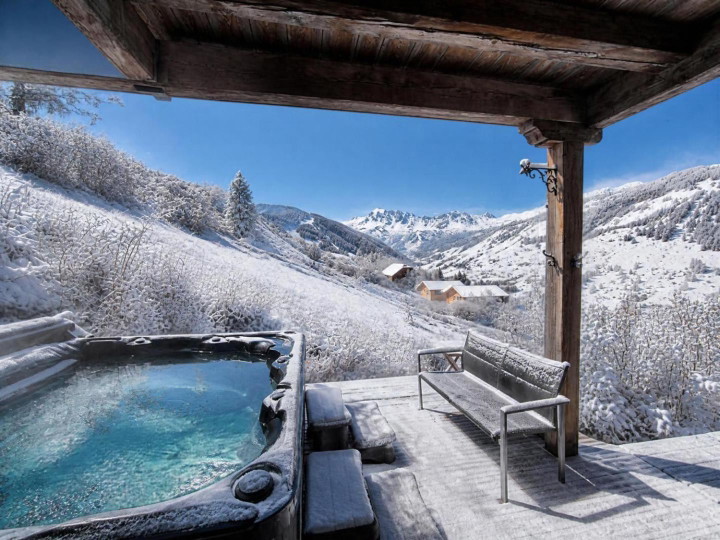 Prestigious Chalet With Pool & Hot Tub, Mountain Views For 19 Guests - Risoul