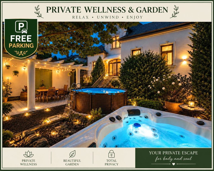Kúria Apartman Private Wellness With Garden And Pool - Boedapest
