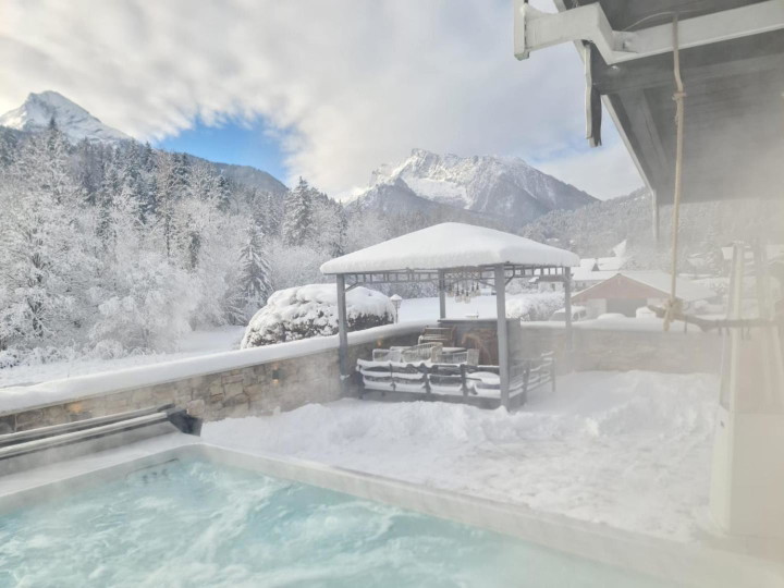 Wellness Apartment Mit Sauna, Outdoor Whirlpool & Kamin - Königssee