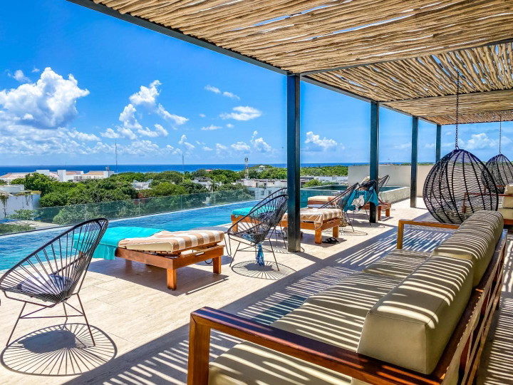 Big Studio At Kaab By The Beach With Roof Top Pool Near Paseo Del Carmen Mall - Playa del Carmen