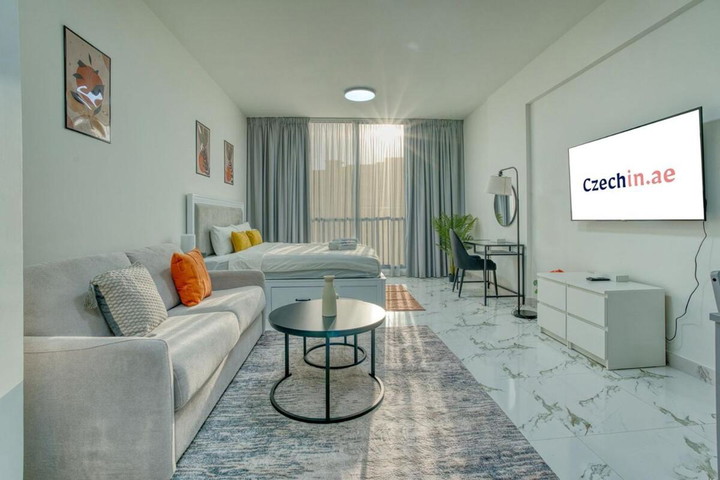 Chic Studio With Lagoon Views Walk Beach And Golf - Verenigde Arabische Emiraten
