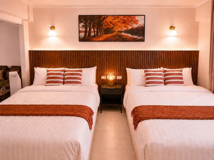 Cozy 2 Queen Bed With Vintage Kitchen At Phayathai Bts - Bangkok