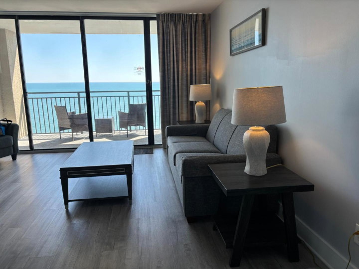 Scenic Views From The Balcony At Ocean Forest Plaza Condos - South Carolina