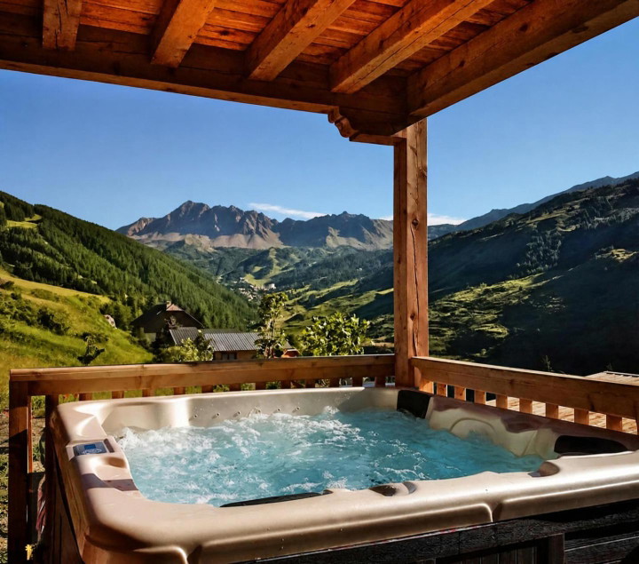 Charming Chalet W/ Mountain & Slope Views, Jacuzzi - Ceillac