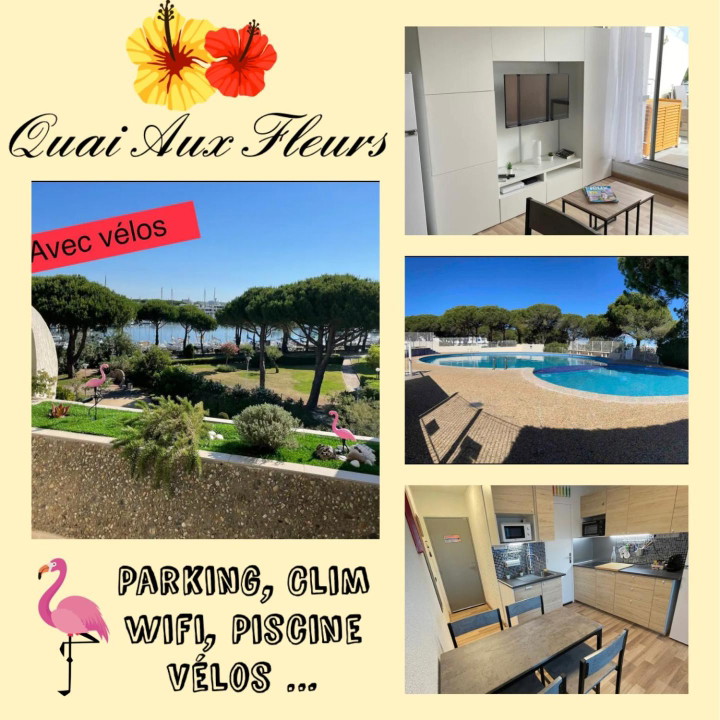 Studio Vue Port, Belle Terrasse, Piscine - Aigues-Mortes