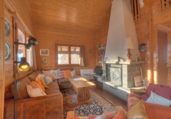 Chalet Johnson A Anzere Avec Vue Sur Les Alpes - Anzère