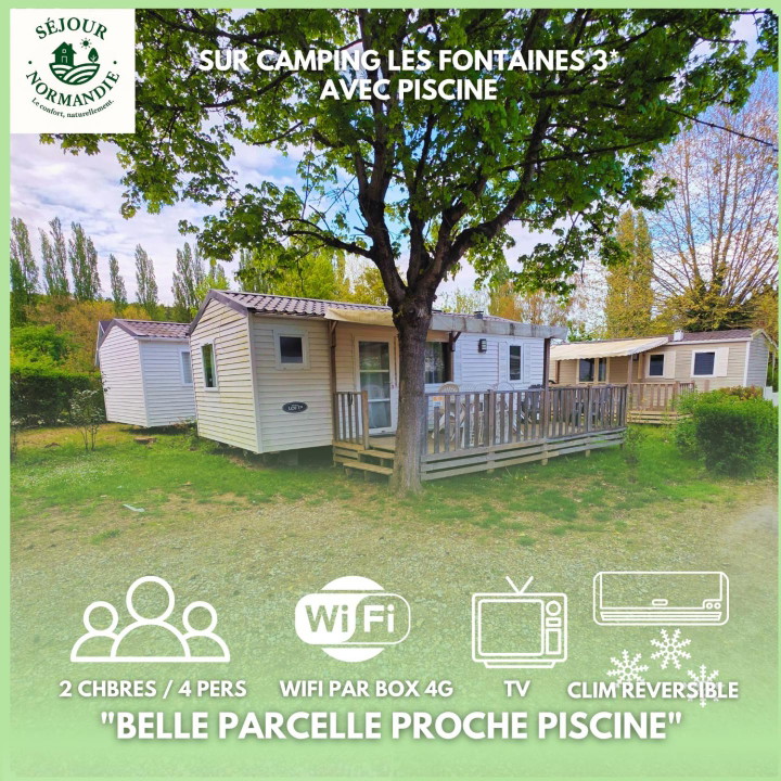 Séjour Normandie - Mobilhome Premium 2ch-4p Avec Clim-wifi-tv Dans L'eure - 308 - Eure
