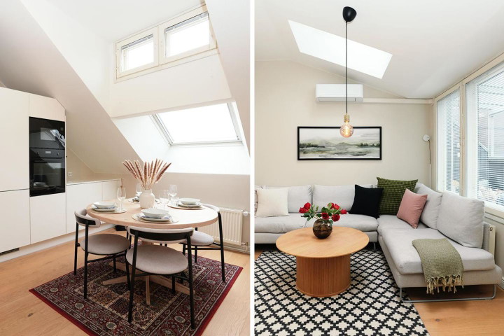 Bright & Modern Scandinavian Attic Suite In City Center - Helsinki