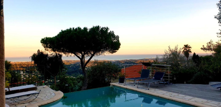 "Aux Balcons Du Riou" Avec Vue Mer 180 Degrés - Saint Paul de Vence