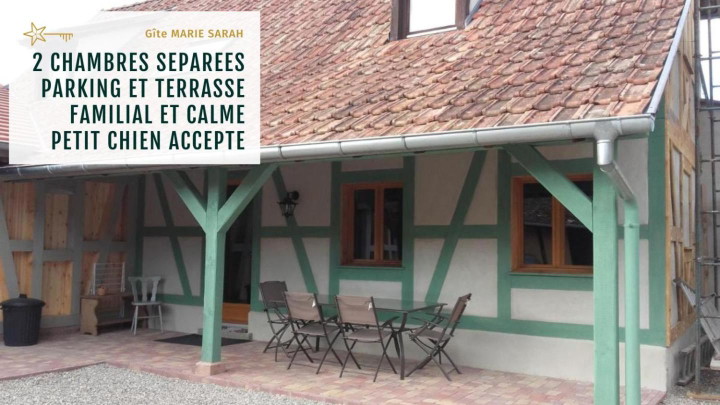 Gîte Chez Marie-sarah Petite Maison Calme Parking - Alsace