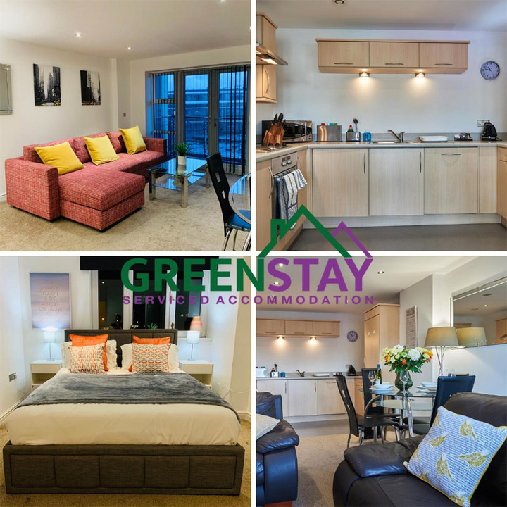 "Clarence Court Newcastle" By Greenstay Serviced Accommodation - Stunning 1 Bed Apt In City Centre With Parking & Balcony-sleeps 4 - Perfect For Contractors, Business Travellers, Couples & Families - Fast Wi-fi - Long Stays Welcome - Scotland