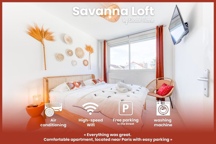 Escale-marne Fr - Savanna Loft - Ac - Climatisation - Parking Gratuit - 102 - Maisons-Alfort