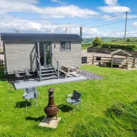 Cwtch Winnie Shepherd's Hut- Pen Cefn Farm Holiday - ノース・ウェールズ