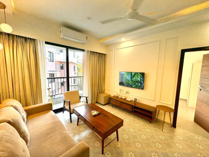 Candolim 1bhk Family Apartment With Pool & Gym - Walk To Beach - Goa