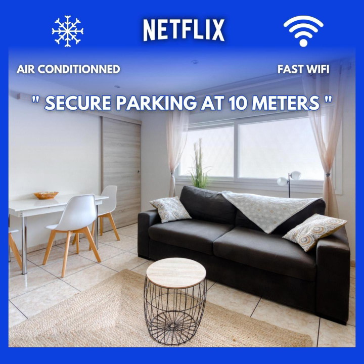 Cosy Apartment + Secured Parking - Mougins