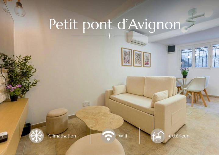 Le Petit Pont Davignon Jardin Privatif Et Clim - Villeneuve-lès-Avignon