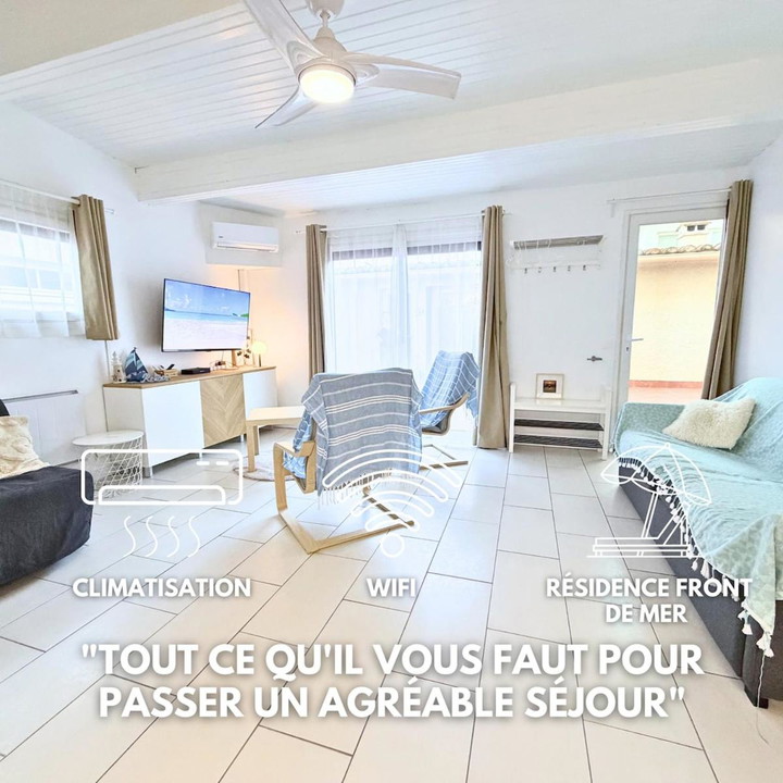 Escapade Mer - Terrace Clim Wifi - Canet Plage - Sainte-Marie-la-Mer
